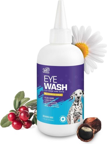 Spanielbuns Dog Eye Drops 200ml, All Natural Ingredients Eye Wash for ...