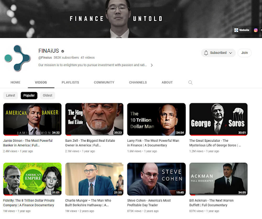 The Rise of Financial Documentaries: FINAiUS Building a Finance Media Empire on YouTube ...