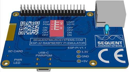Sequent Microsystems Launches On Kickstater The Esp32 Pi A Low Cost Raspberry Pi Substitute